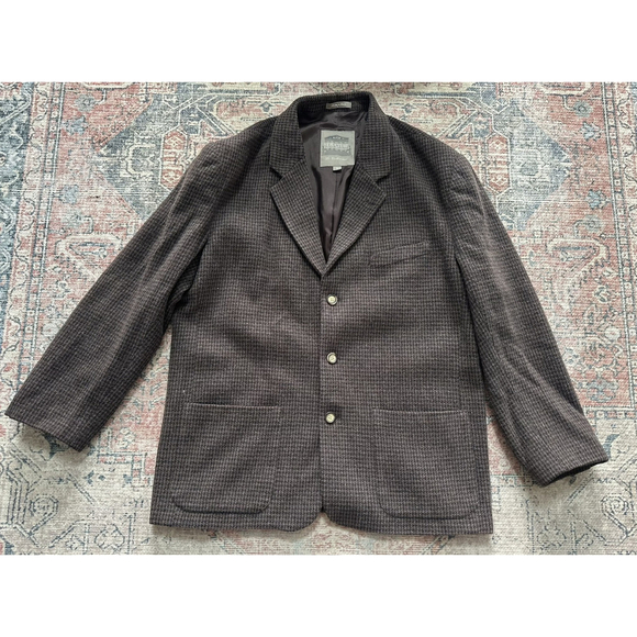 Structure | Jackets & Coats | Mens Vtg Structure Brown Wool 2button ...